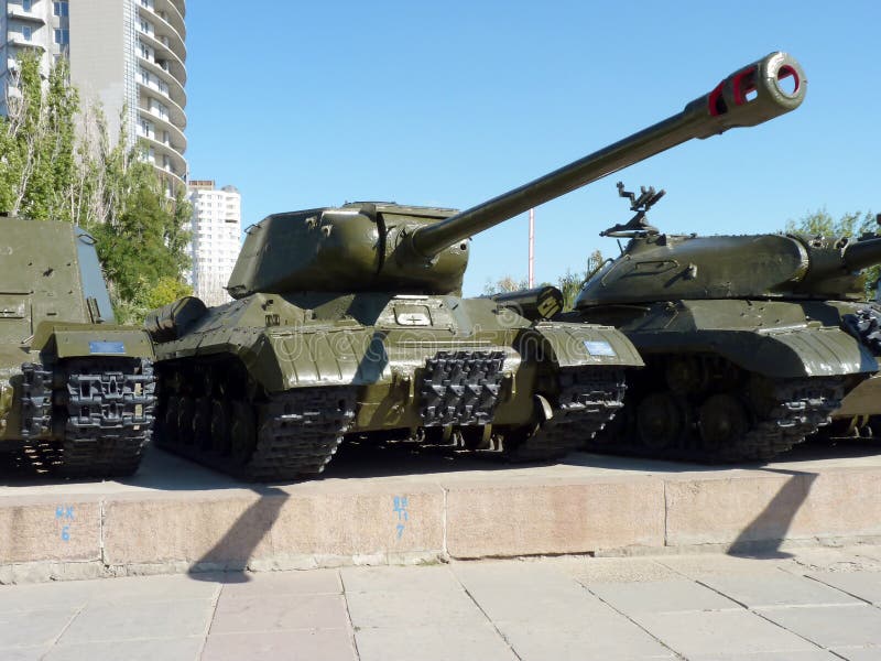 Soviet heavy is-2 tank stock photo. Image of heroes, army - 48597722