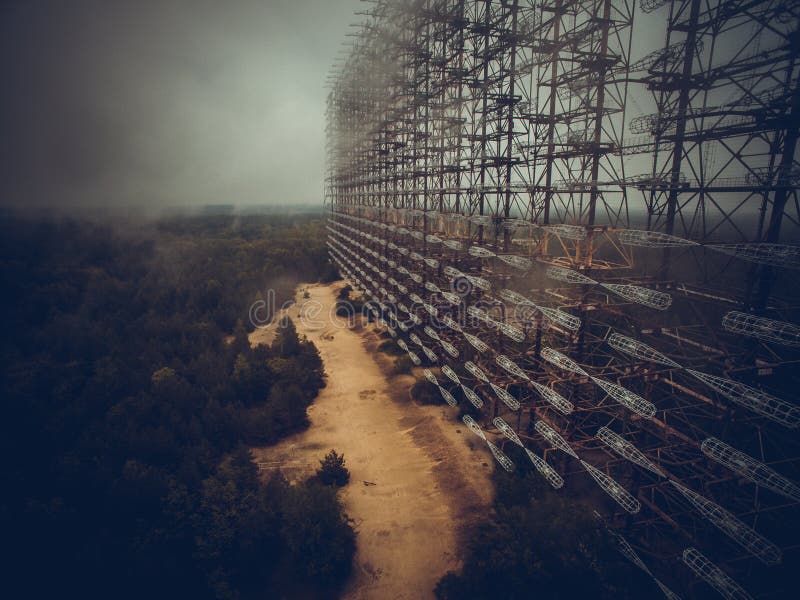 Soviet Horizont Radar Station Duga in Chernobyl Exclusion Zone, Ukraine ...
