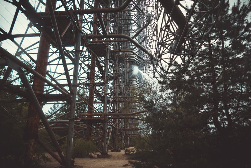 Soviet Horizont Radar Station Duga in Chernobyl Exclusion Zone, Ukraine ...