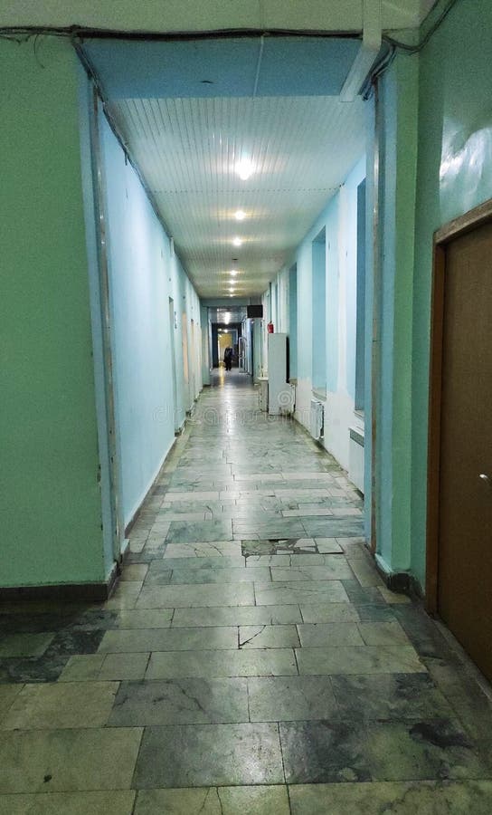 Soviet Hospital Building from Inside Stock Photo - Image of hall, green ...