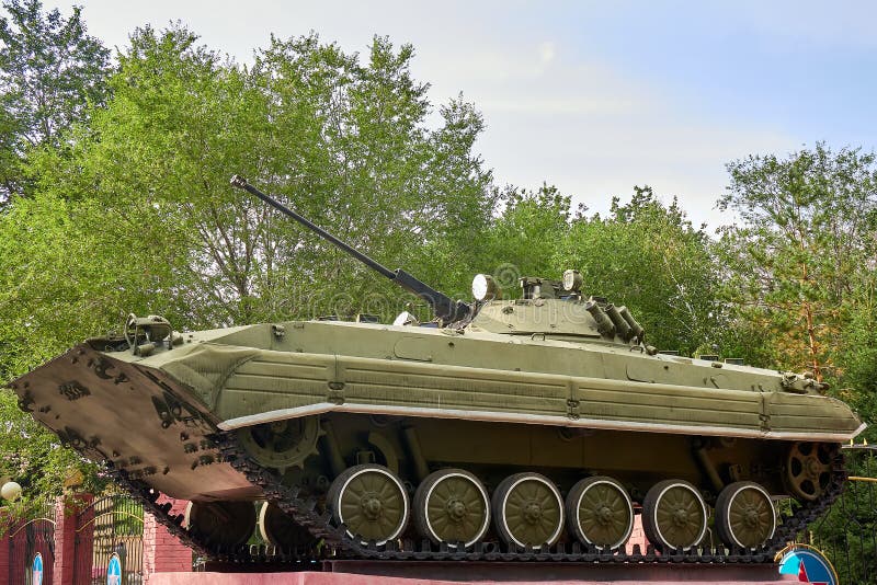 Karaganda, Kazakhstan - August 19, 2019: BMP-2 Infantry Combat Vehicle ...