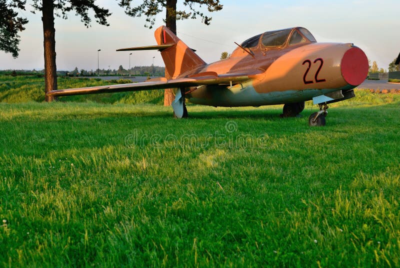 The Soviet Jet Military Plane Stock Photo - Image of airforce, aviation ...