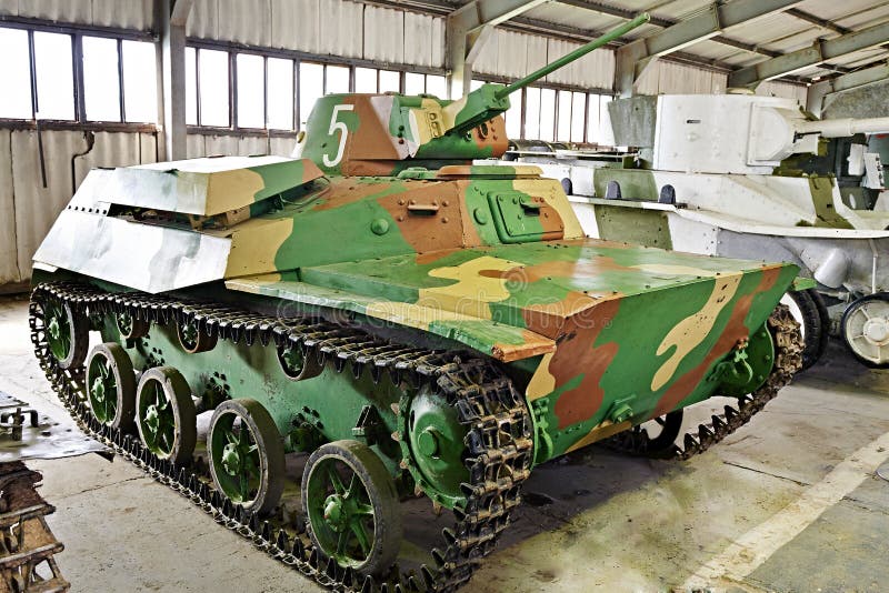 Soviet Light Infantry Tank T-30 Stock Image - Image of track, soviet ...