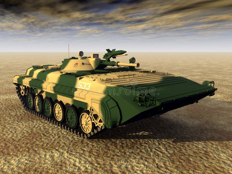 Soviet Light Tank stock illustration. Illustration of dark - 49129711