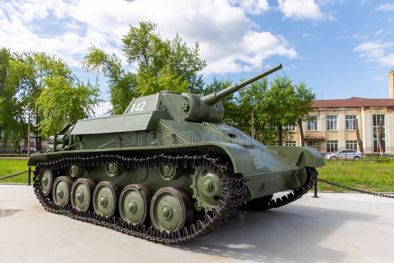 Soviet light tank T-70 editorial stock photo. Image of caterpillar ...