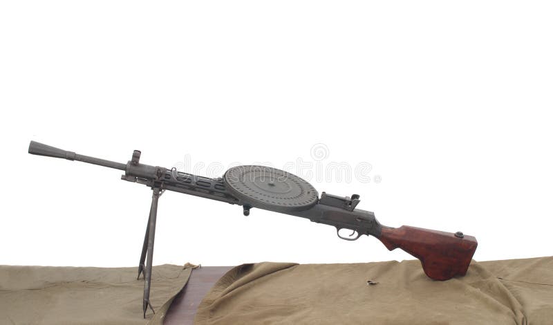 Old Soviet RPD Machine-gun Bullets Belt. RPD (Ruchnoy Pulemyot D Stock ...