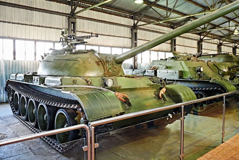 Soviet Medium Tank T-54A.1955 Editorial Image - Image of 100mm, power ...