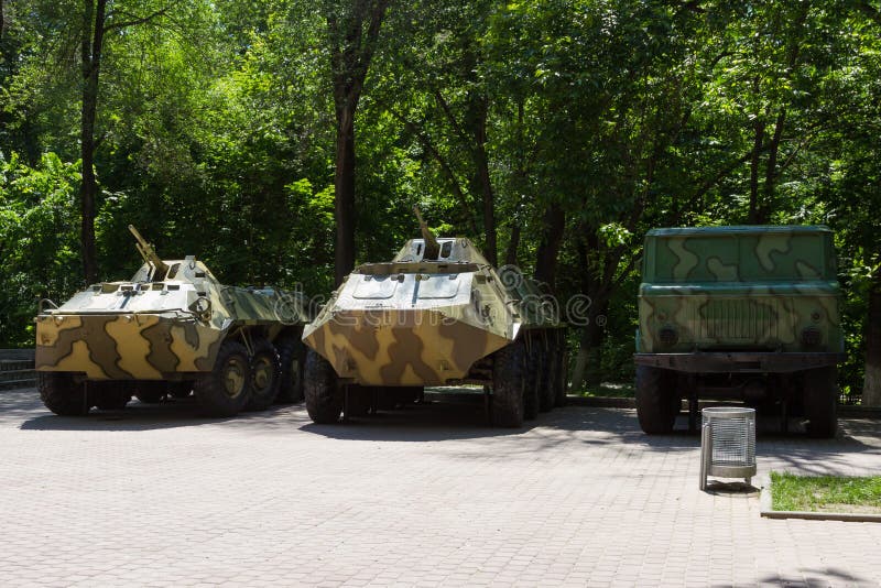 Soviet Military Armored Vehicles Stock Image - Image of metal ...
