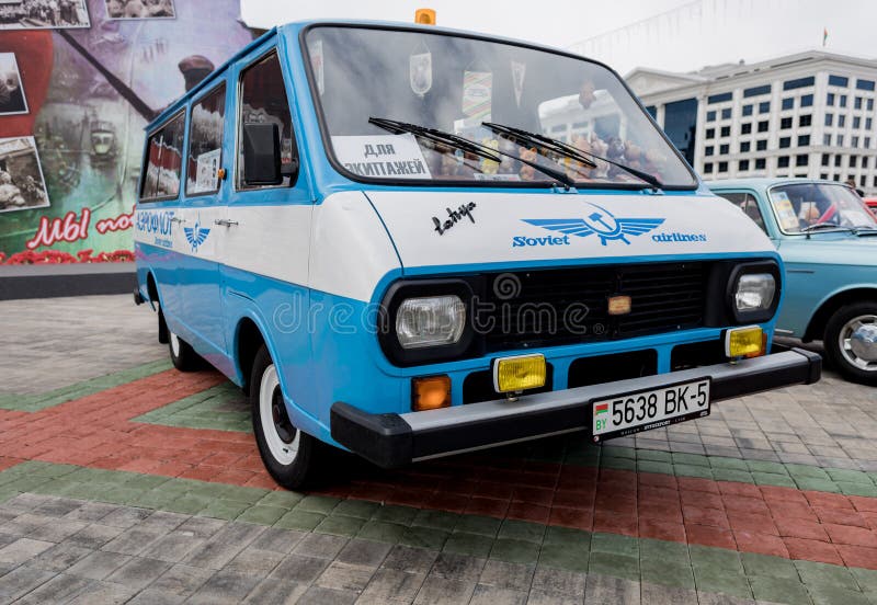 Soviet minibus RAF editorial photography. Image of retro - 382192622