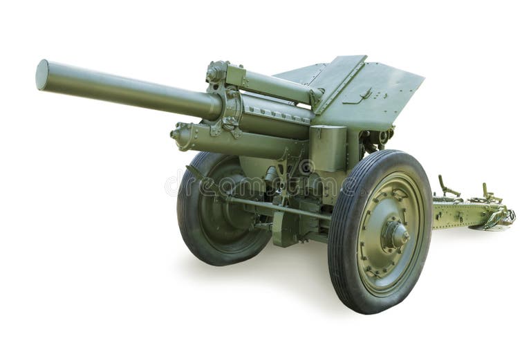 Artillery 122 Mm Howitzer Isolated White Stock Photos - Free & Royalty ...