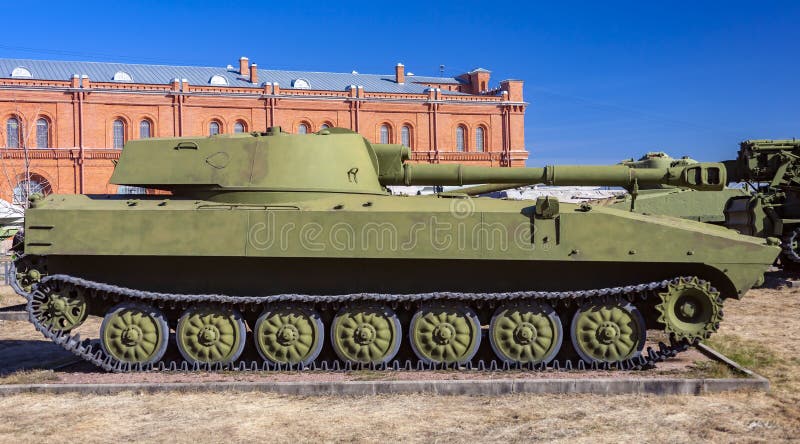 Soviet 122-mm Regimental Self-propelled Artillery Installation ...