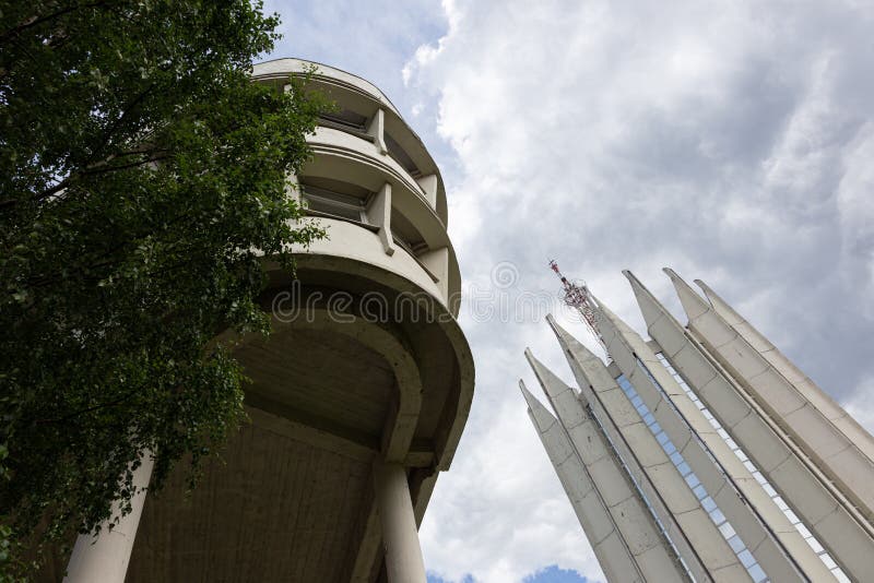 Soviet Modernism Concrete Building in Saint Petersburg Editorial Stock ...