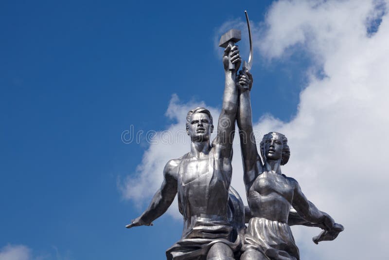 Soviet Monument Worker and Collective Farmer Editorial Stock Photo ...