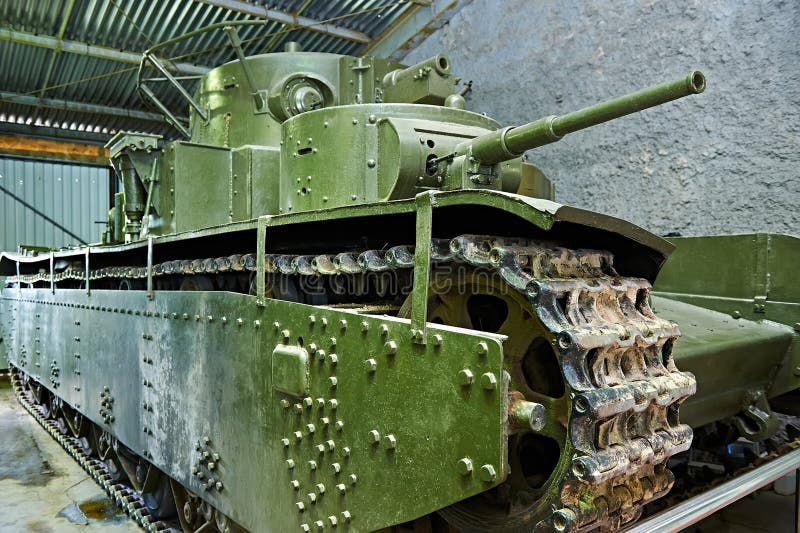 Soviet Multi-turreted Heavy Tank T-35. 1935 Stock Image - Image of ...