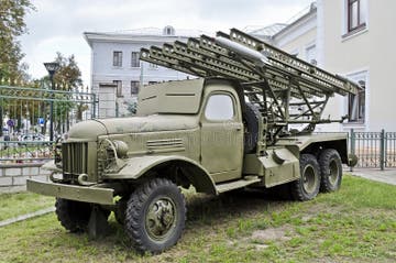 Soviet Multiple Rocket Launcher Katyusha Stock Photo - Image of victory ...