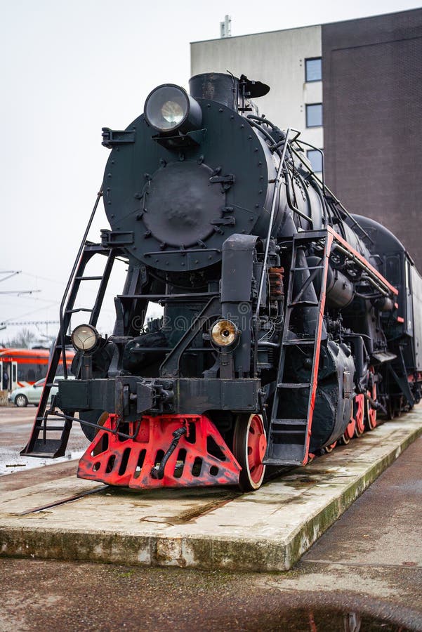 Soviet Old Steam Locomotive Editorial Stock Photo - Image of coal ...