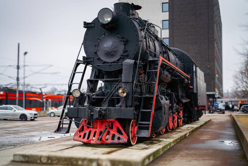 Soviet Old Steam Locomotive Editorial Photography - Image of design ...