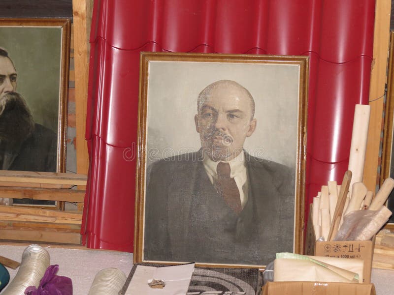 Soviet portrait of Lenin editorial photography. Image of portrait ...