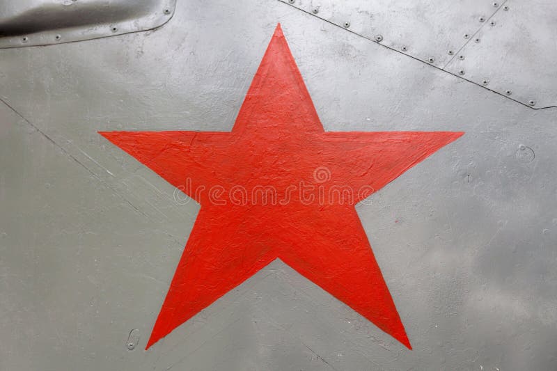 Soviet red star on a plane stock image. Image of soviet - 269564945