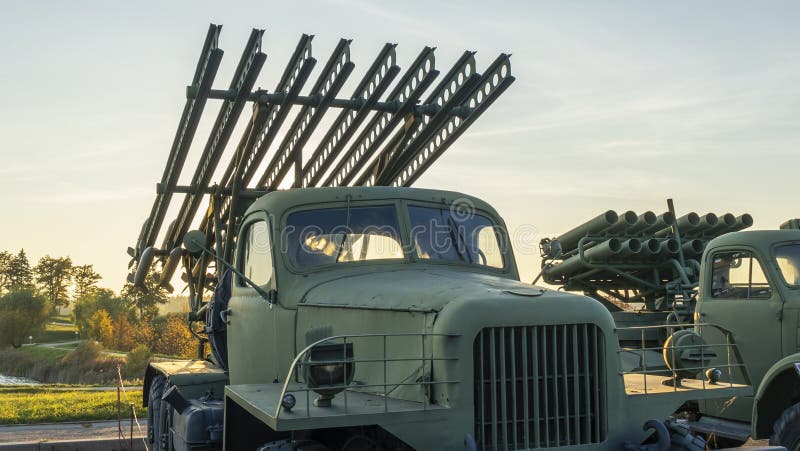 Soviet Rocket Launcher during the World War Second. Vintage Soviet ...
