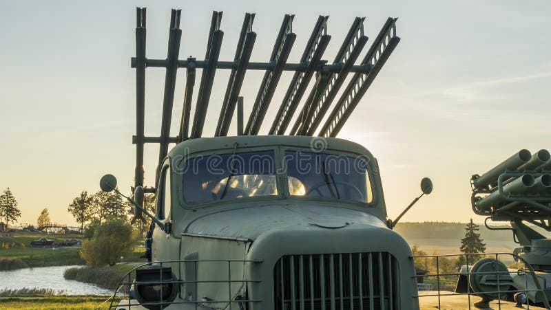 Soviet Rocket Launcher during the World War Second. Vintage Soviet ...