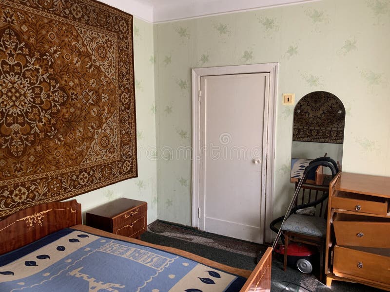 Old Classic Soviet Style Room In Russia Stock Photo - Image of terrace ...