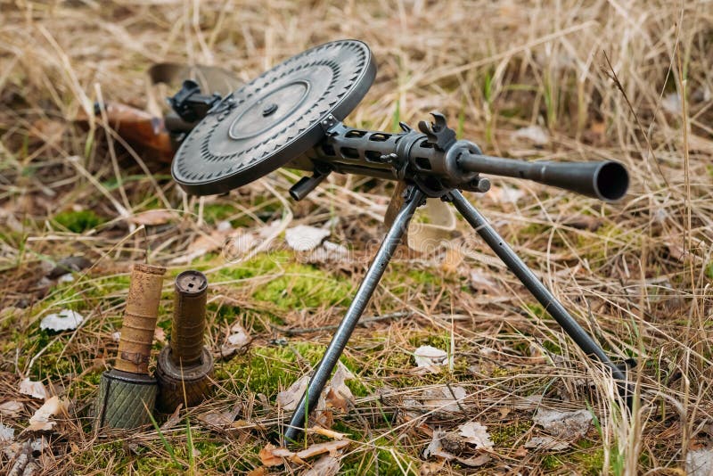 Soviet Russian Military Ammunition - Machine Gun of World War II on ...