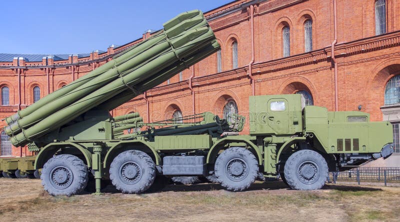 Soviet and Russian 300 Mm Multiple Rocket Launcher System Editorial ...