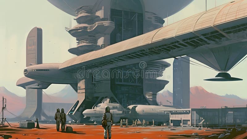 Soviet Sci-fi Futuristic Spacecraft Art, Neural Network Generated Image ...