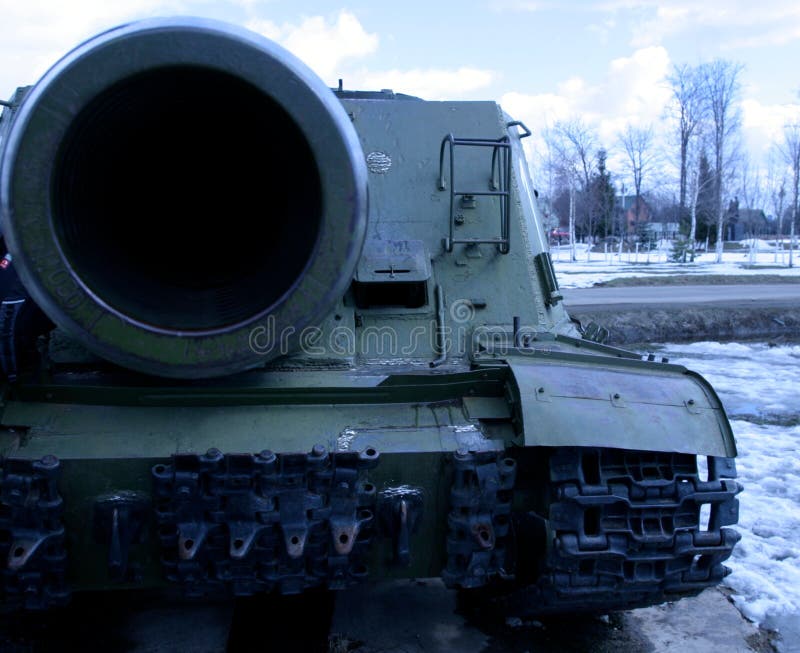 Soviet Self-propelled Gun ISU-152. Tank Stock Image - Image of isu152 ...