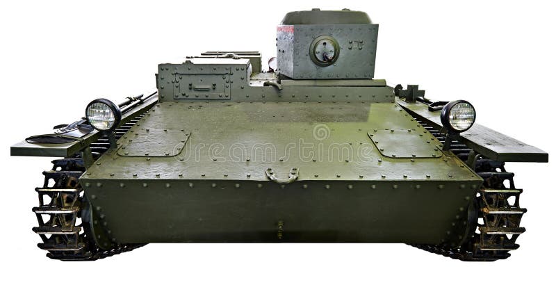 Soviet Small Amphibious Tank T-38 Isolated Stock Photo - Image of ...
