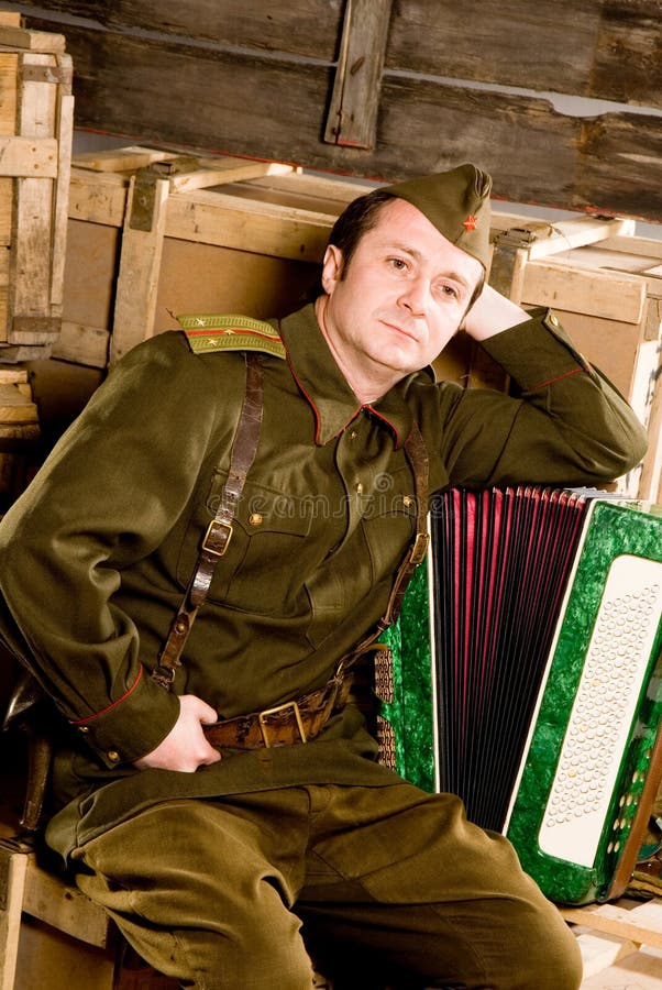 Soviet soldier stock image. Image of martinet, 1945, russian - 2307861