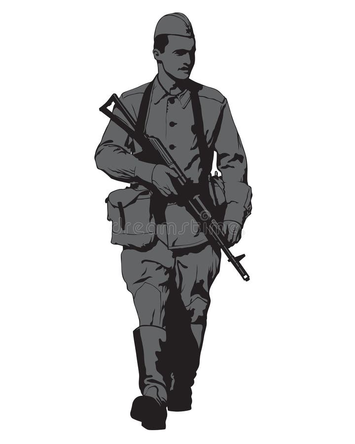 Soviet Military Uniform Stock Illustrations – 416 Soviet Military ...