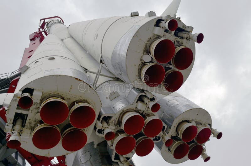 Soviet Space Ship, Rocket Vostok Stock Image - Image of cosmos ...