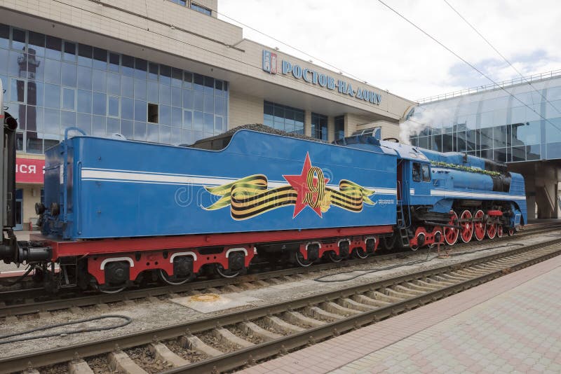 Soviet-speed Passenger Steam Locomotive Stock Photo - Image of smoke ...