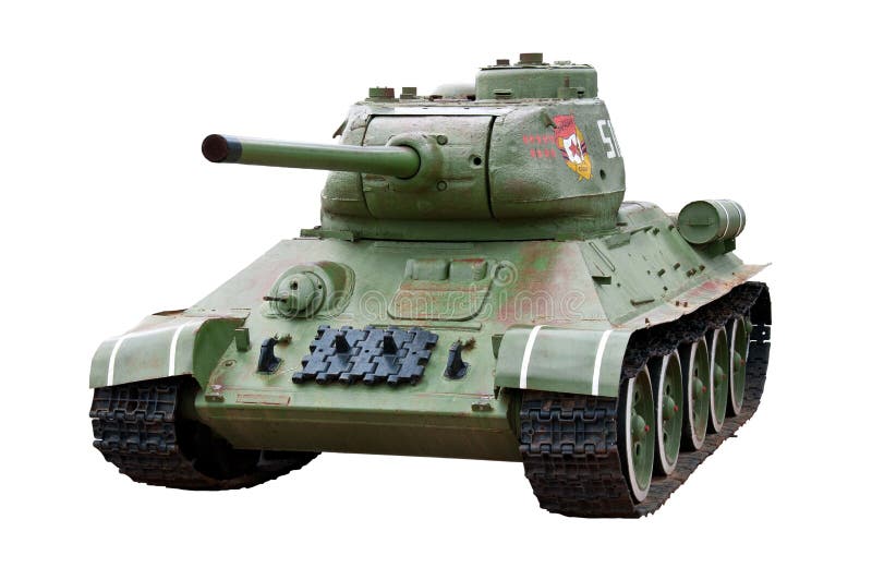 Soviet Tank Model T34. Second World War. Stock Photo - Image of heavy ...