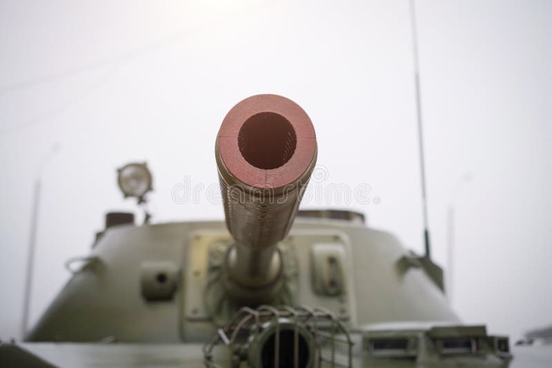 Soviet tank gun barrel editorial stock image. Image of armed - 131190509