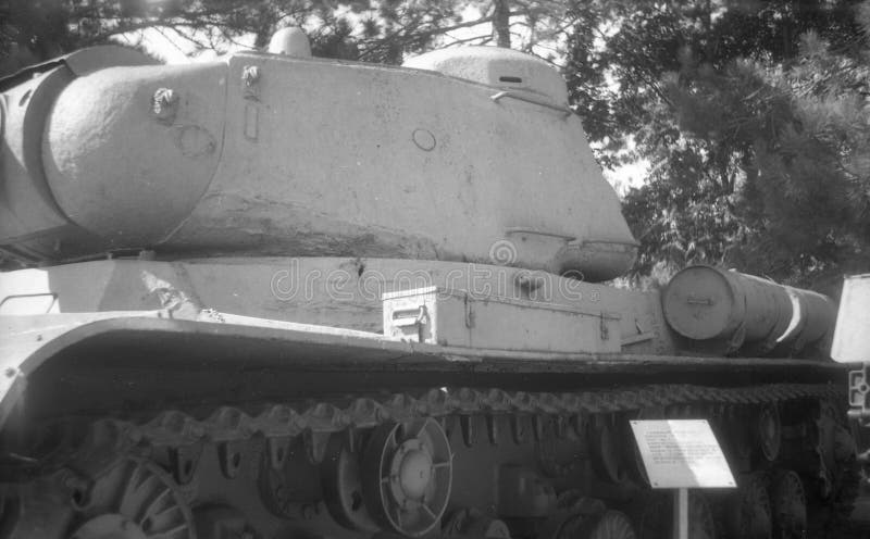 Soviet Tank in Open-air Museum. Monument To Soviet Technology of the ...