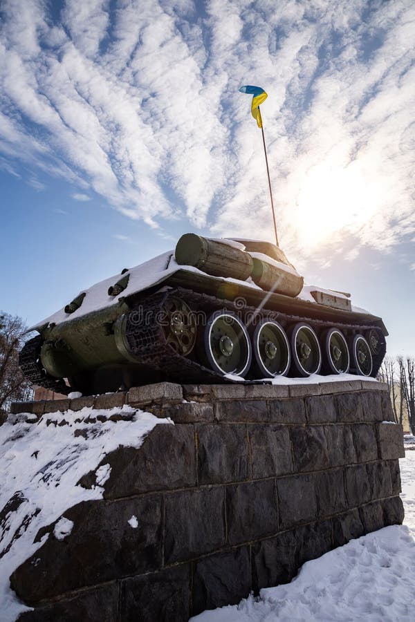 Soviet Tank T-34 during the Second World War. this Monument To the ...