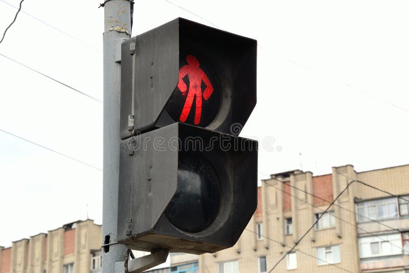Soviet traffic light stock image. Image of light, grey - 58093157