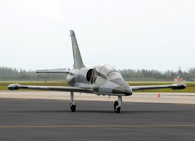 Soviet training jet stock image. Image of aviation, plane - 11713995