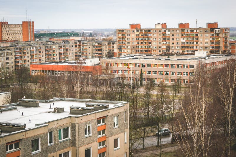 Soviet Union Architecture Schools of Lithuania Stock Photo - Image of ...