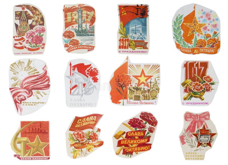 Soviet Union banners set editorial photography. Image of dirty - 27824072