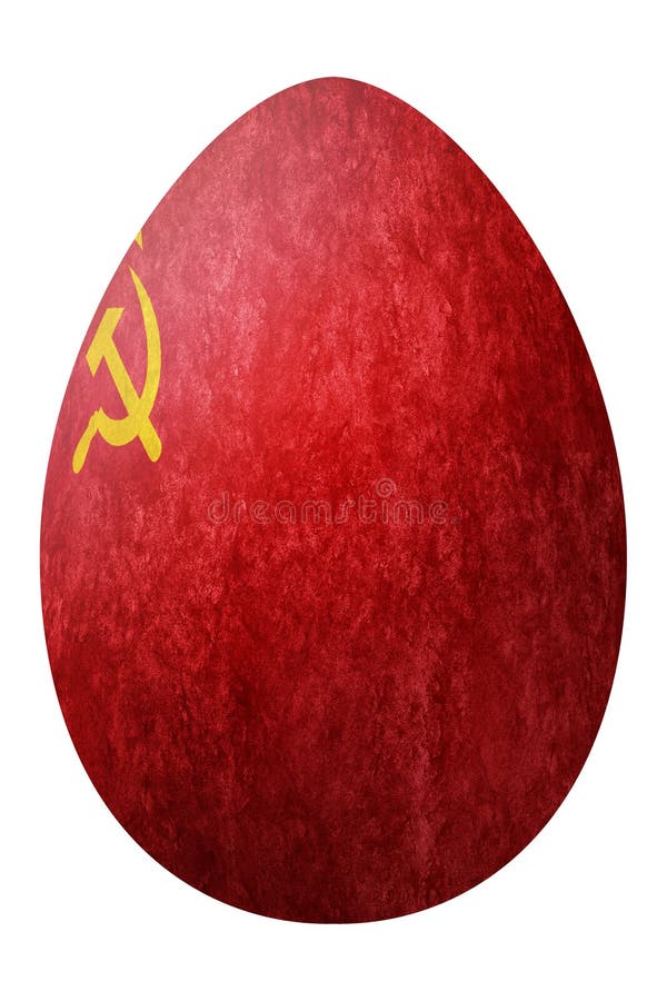 Soviet Union Easter Egg, National Flag Egg Stock Illustration ...