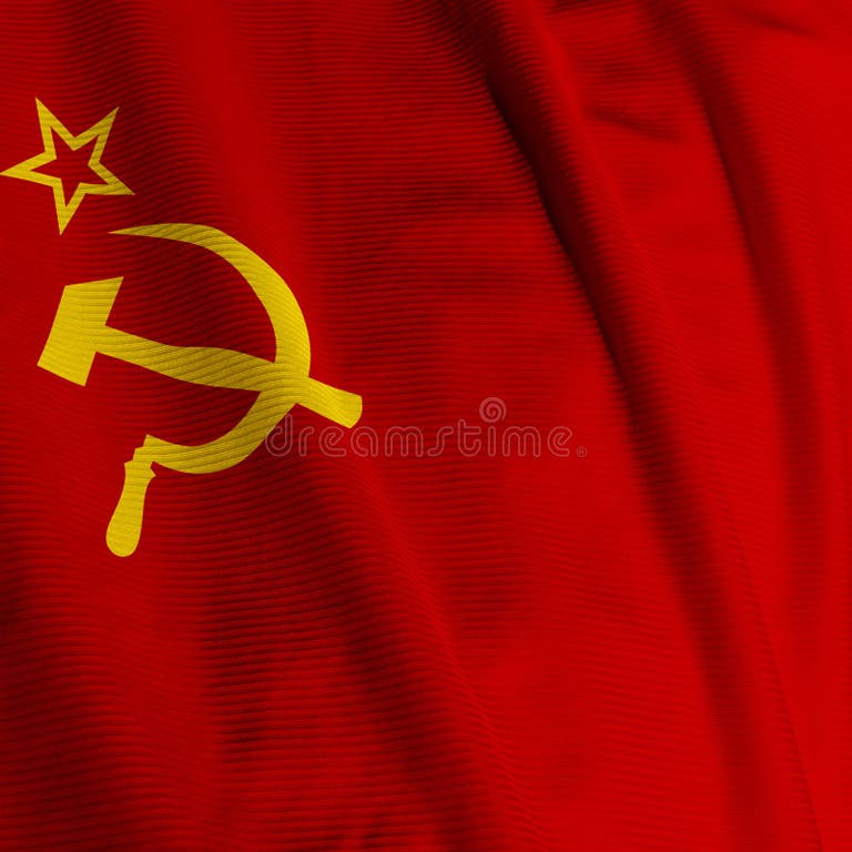 Soviet Union Flag Closeup stock image. Image of macro - 5371265