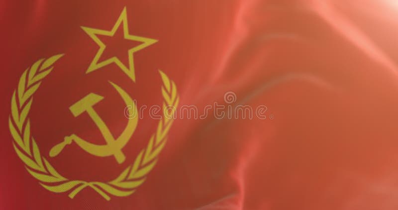 Soviet Union Flag Waving at Wind at Sunset Loop Stock Video - Video of ... Soviet Union Flag Waving at Wind at Sunset Loop Stock Video - Video of ...