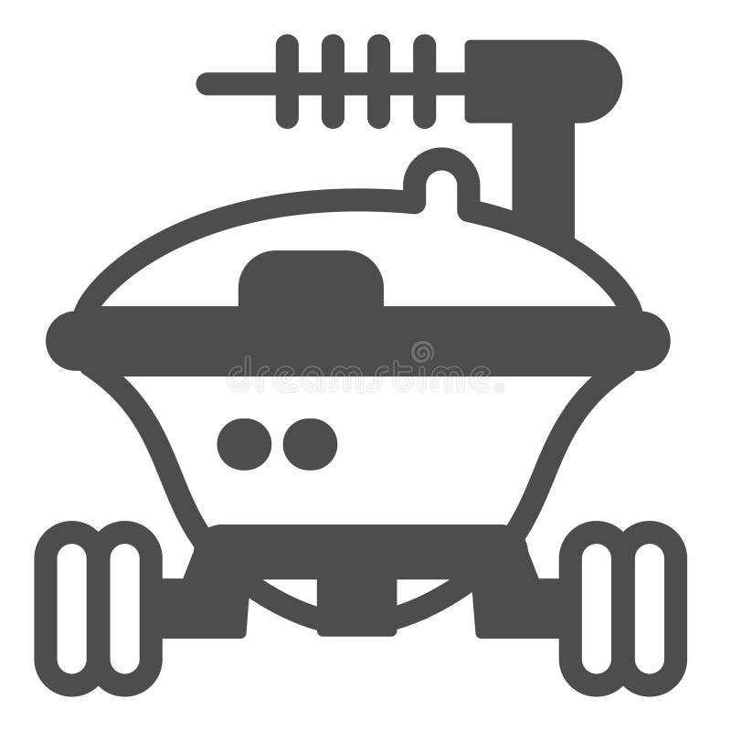 Soviet Union Lunar Rover Solid Icon, Cosmos Concept. Vector Graphics ...