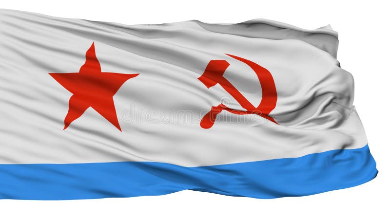 Soviet Union Naval Ensign Flag, Isolated on White Stock Illustration ... Soviet Union Naval Ensign Flag, Isolated on White Stock Illustration ...