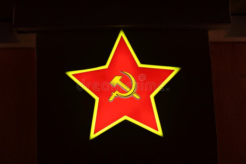 Soviet union red star stock photo. Image of lamp, moscow - 49648498