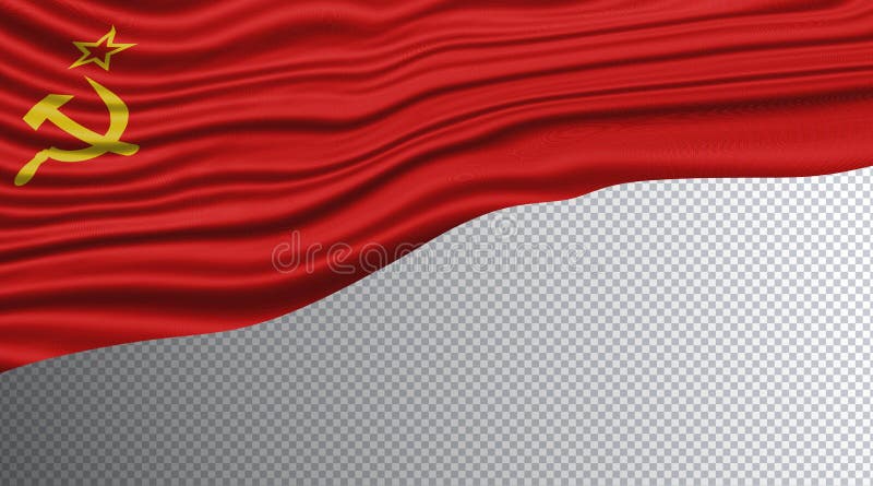 Soviet Union Wavy Flag Clipping Path Stock Illustration - Illustration ...